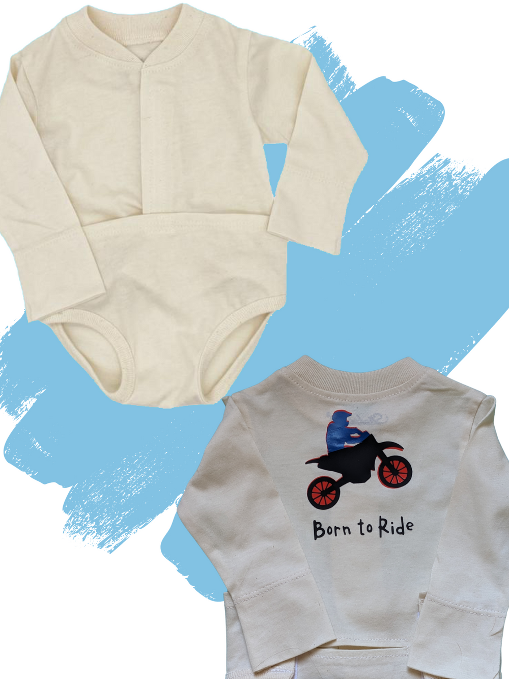 Newborn Romper/Bodysuit With No Snaps & No Zippers | Skadoosie